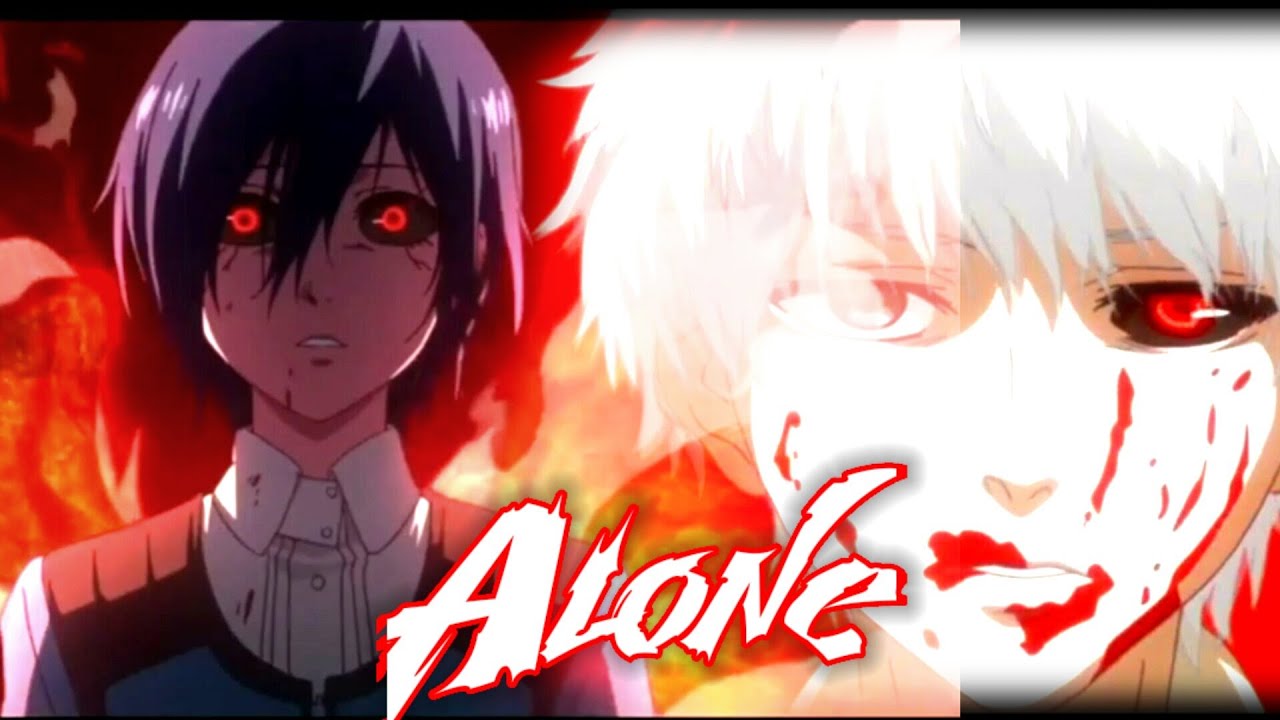 Ken kaneki X Touka Kirishima // Alone pt II ft. Ava max // #kinemaster ...