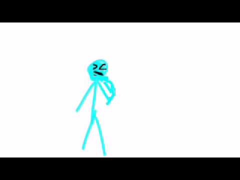 Blue stickman coughing - YouTube