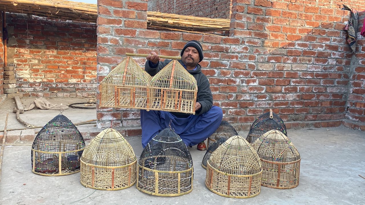 Fantastic Bamboo Bird Cage Making Process | creative bamboo crafting ...