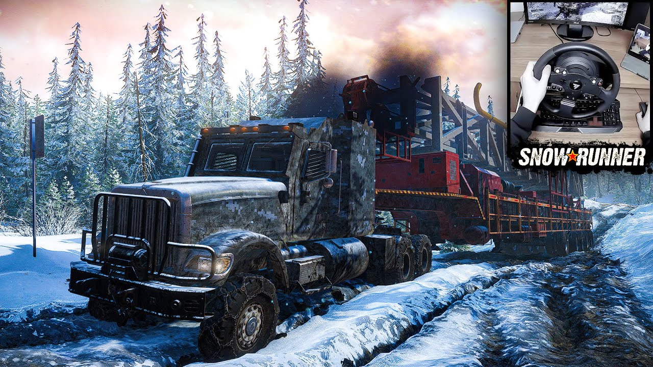 SnowRunner | Navistar 5000-MV | Thrustmaster TMX PRO GamePlay PC - YouTube