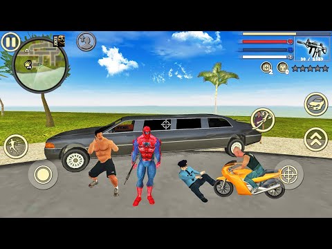 Spider Rope Hero Vice Town #5 Fun at Miami City - Android Gameplay