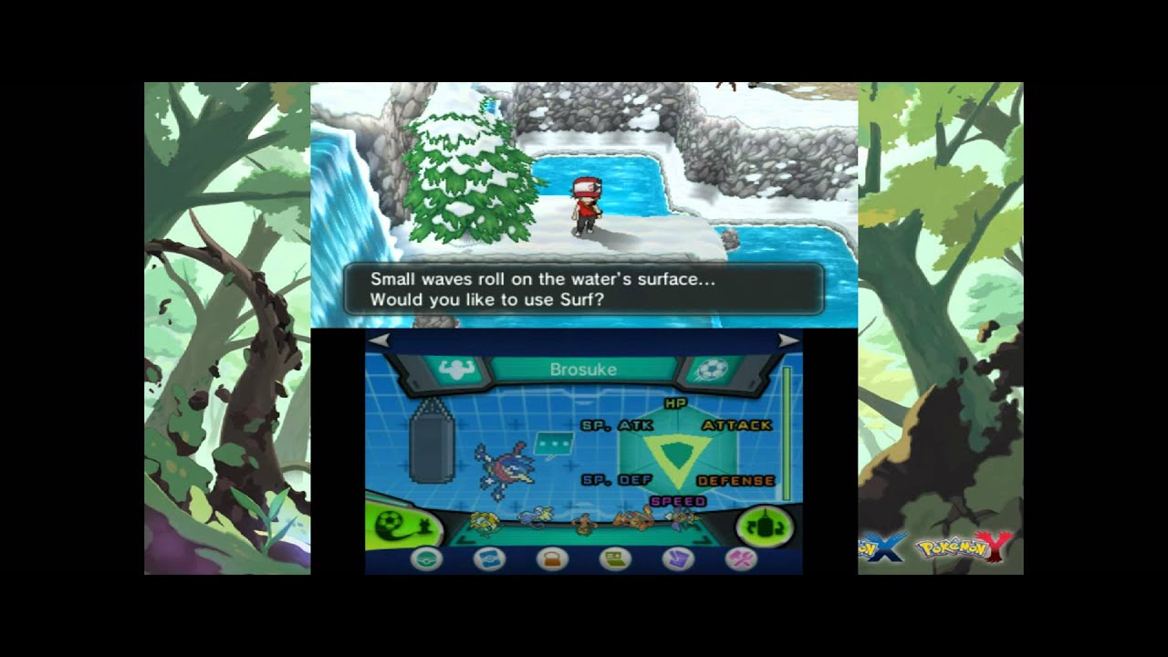 Let's Play Pokemon X (Blind) Episode 56 - Waterfall - YouTube