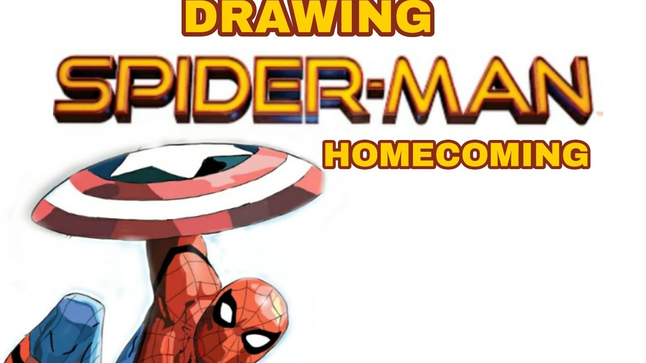 Digital drawimg Spiderman Homecoming (part 1) - YouTube