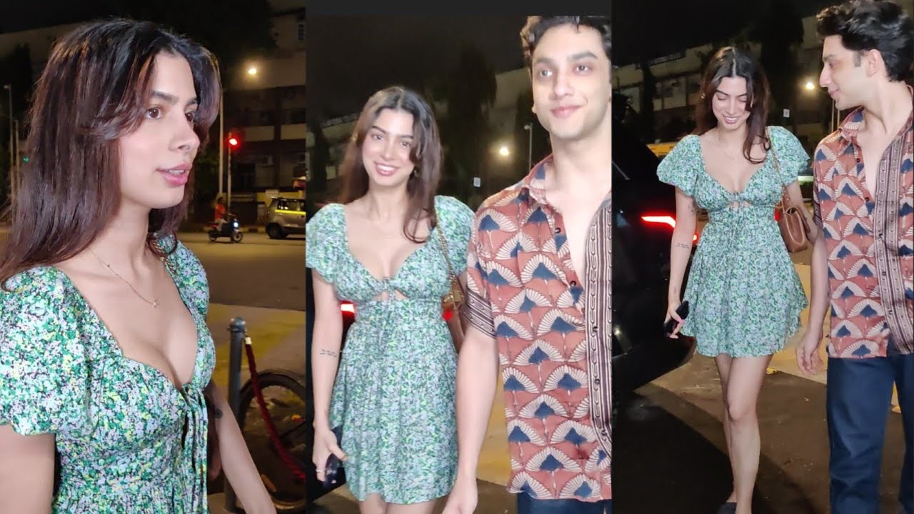 Khushi Kapoor Vedang Raina Came at Mihir Ahuja Birthday party in Mumbai ...