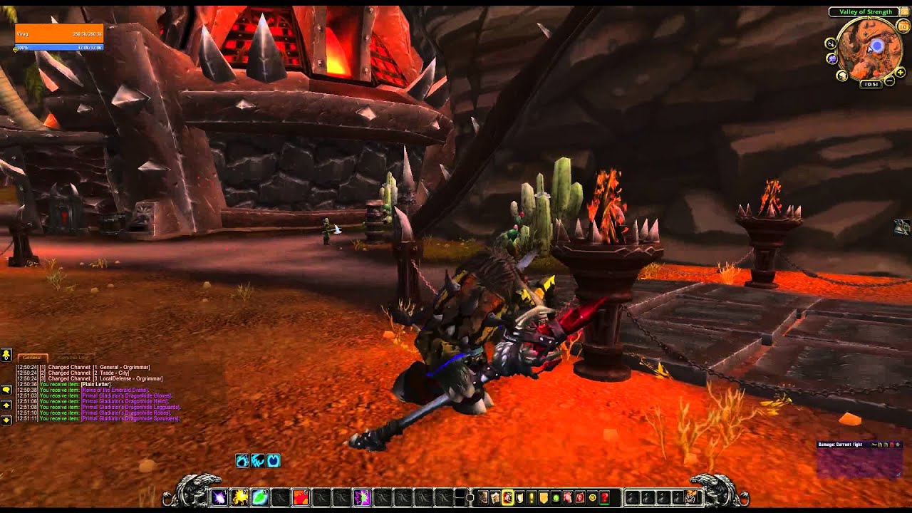 WoD Druid Season 16 Armor Primal Gladiators Dragonhide - YouTube