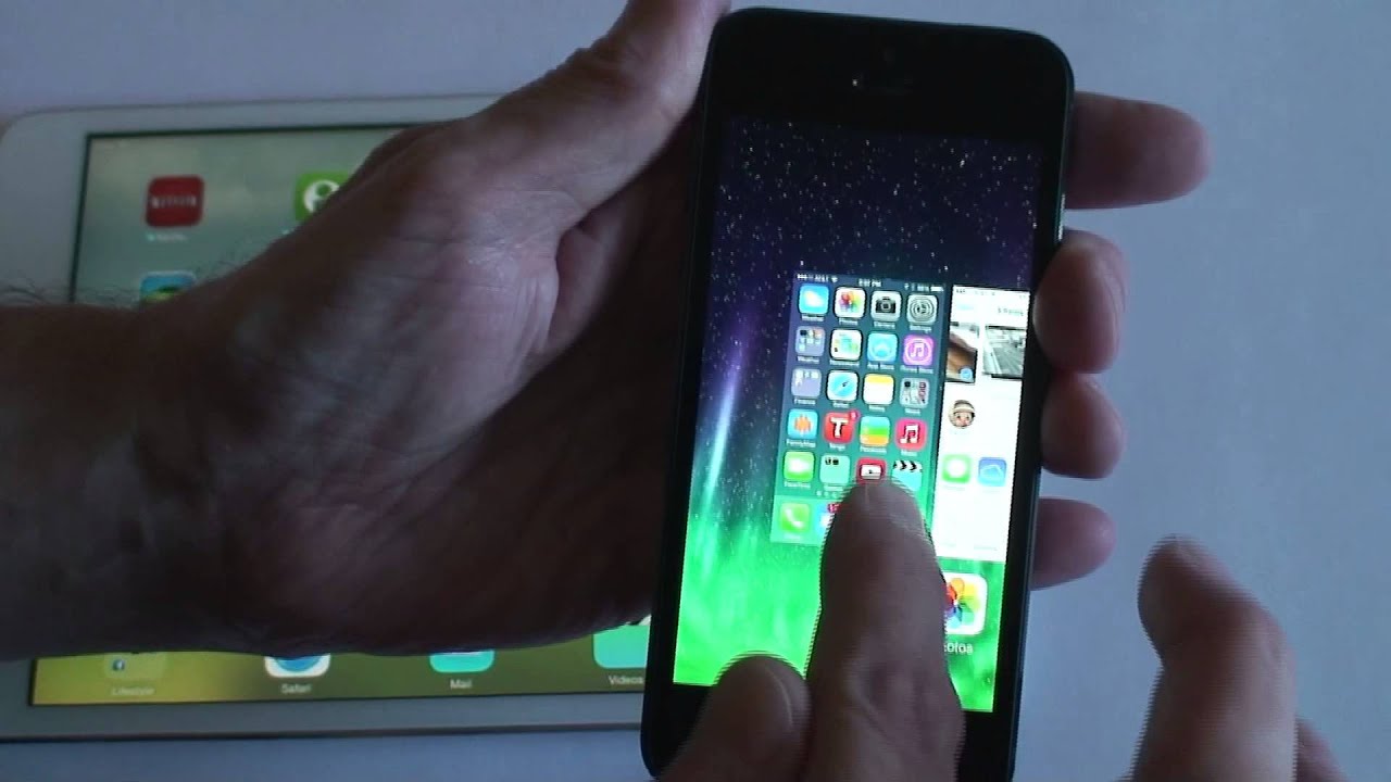 IOS 7 Multi-Tasking How to close all open apps. - YouTube