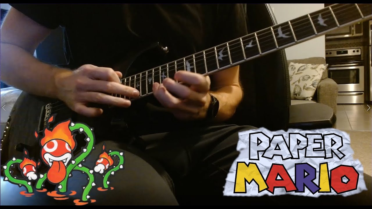 Paper Mario - Lava Piranha (Guitar Cover) - YouTube