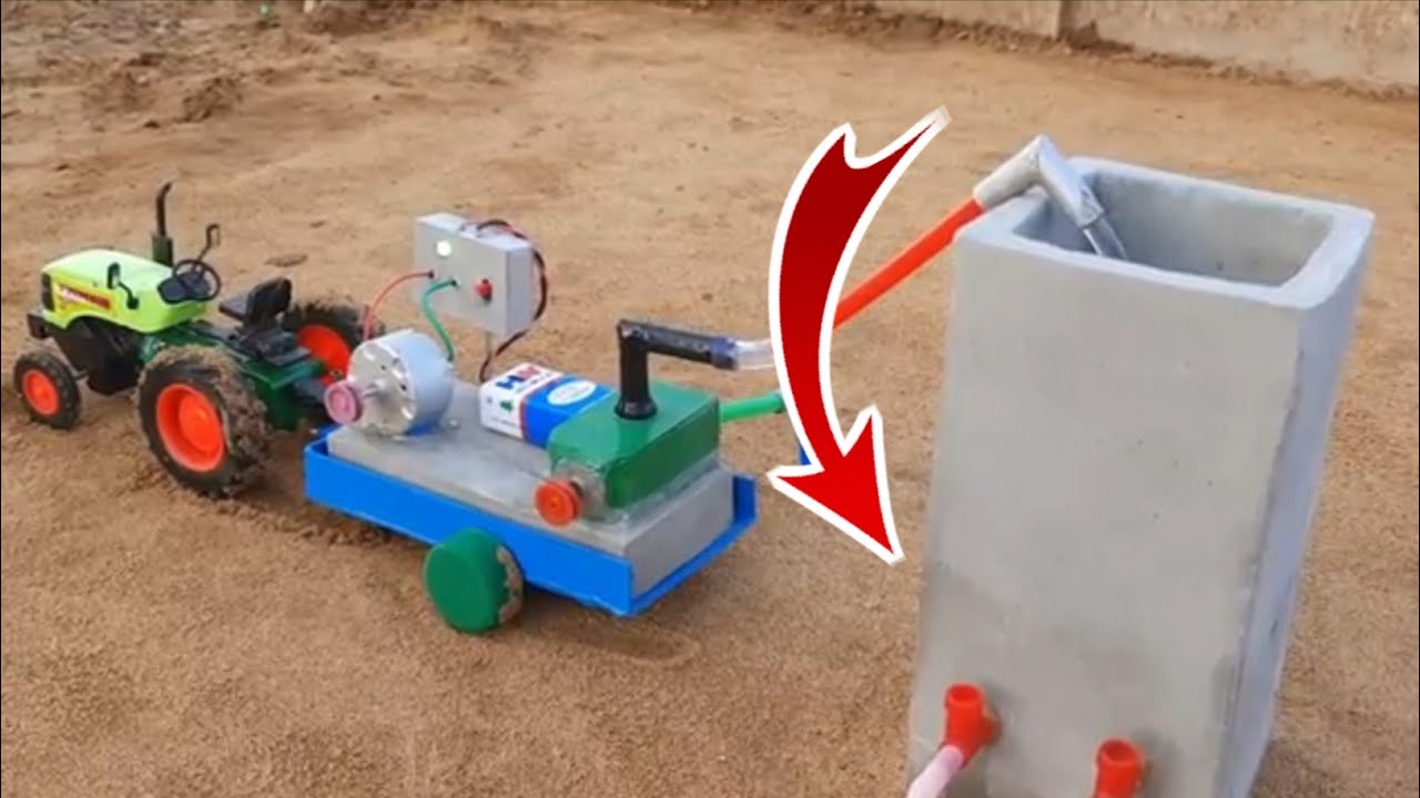 How to make a water pump | science project | story time - YouTube