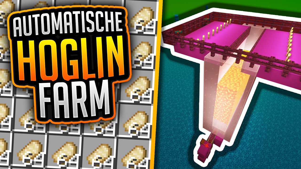 Hoglin Farm Tutorial (Einfach) Minecraft 1.21 ErikOnHisPeriod - YouTube
