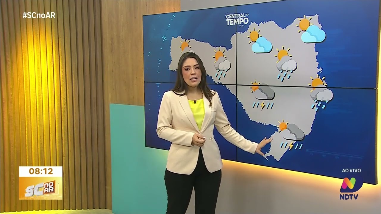Central do Tempo - Confira a previsão do tempo para os próximos dias em SC