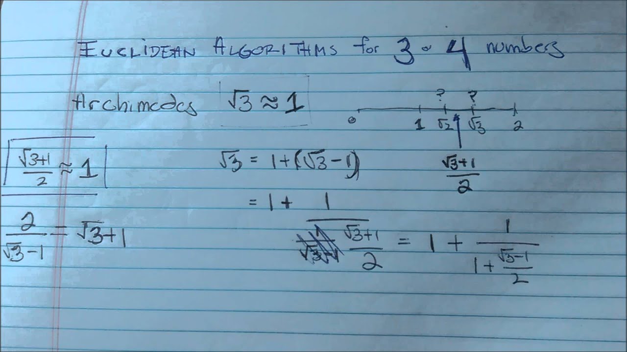 Euclid's Algorithm and the Square Root of 3 - YouTube