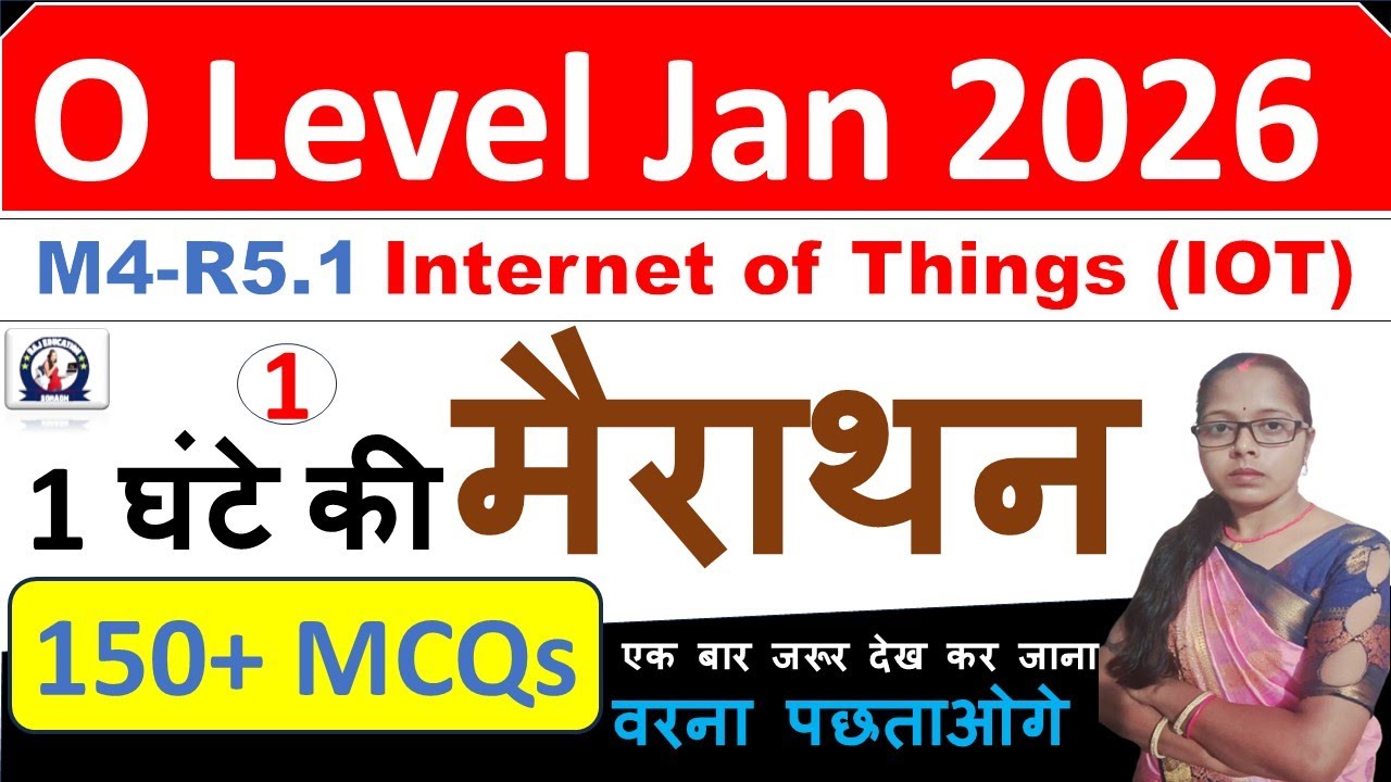 🚀 NIELIT 'O' Level Web Designing (M2-R5.1) Marathon 2026 | 40 Most ...