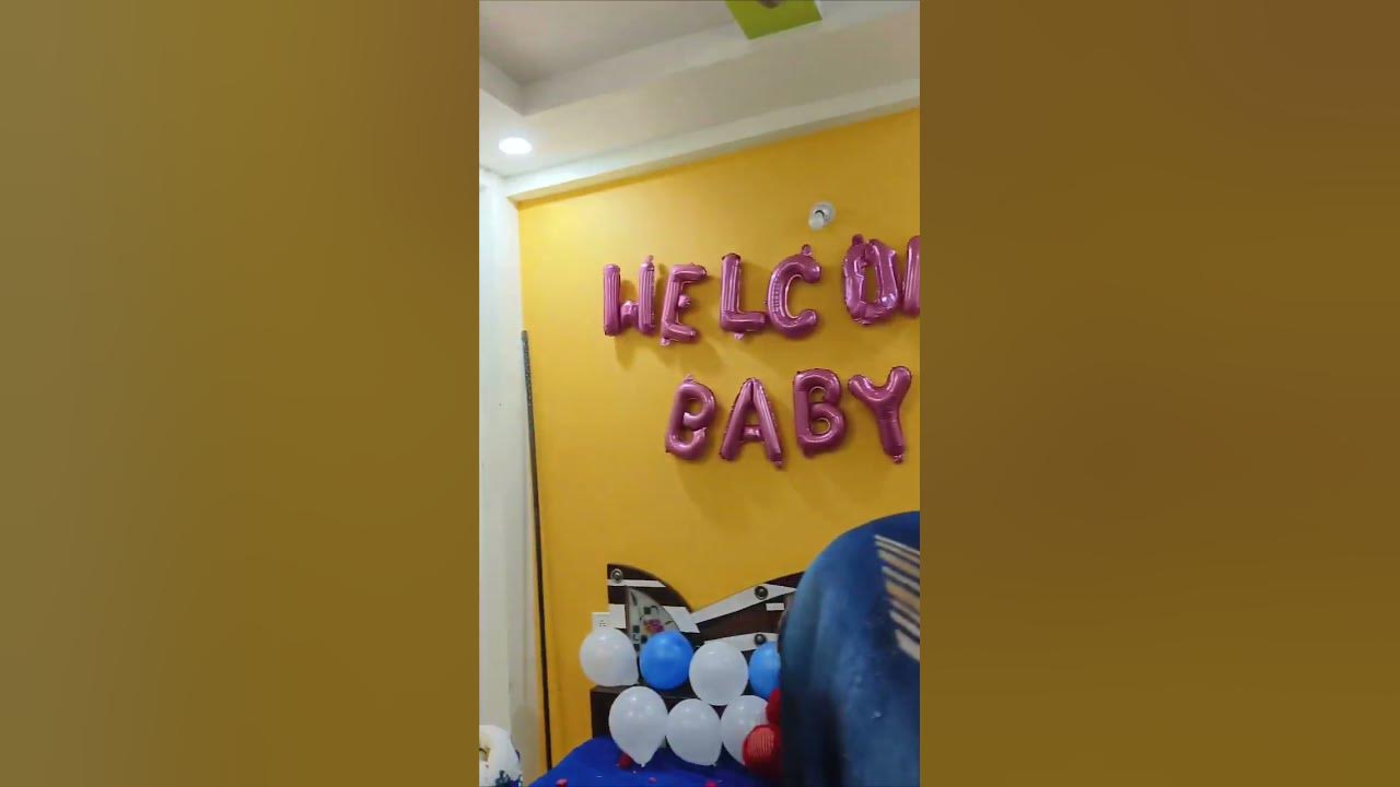 Babu welcome // entry of baby // baby entry ideas// baby shower ideas - YouTube