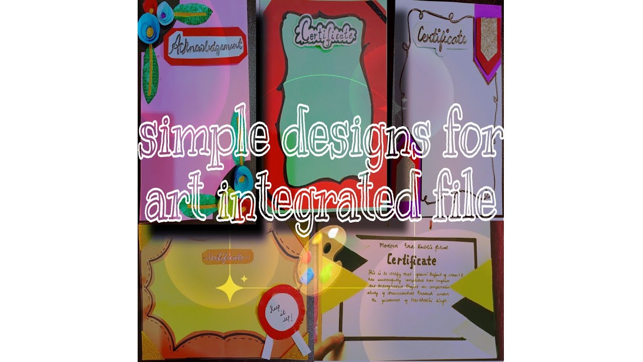 Designs for art integrated file 🎨|| New Design || #Gaurirajput - YouTube