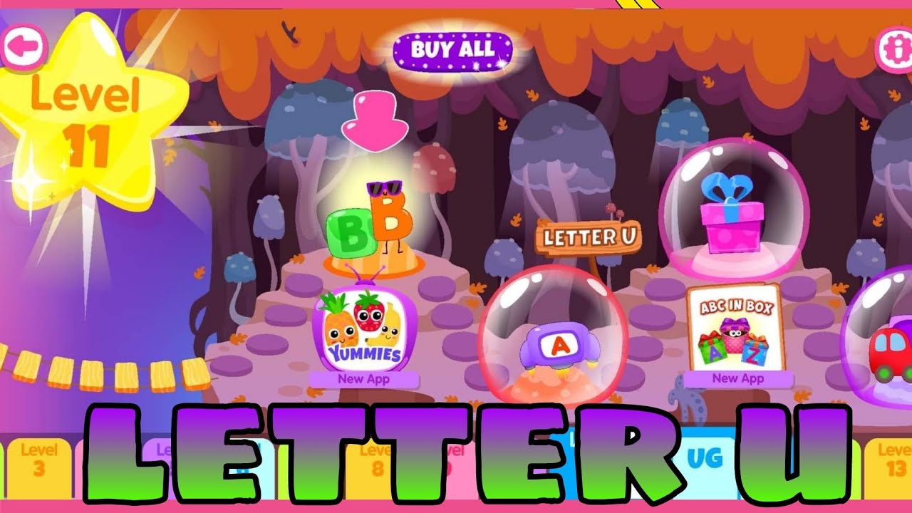 LEARNING LETTERS AND SOUNDS || WORDS WITH U SOUNDS || LETTER Uu - YouTube