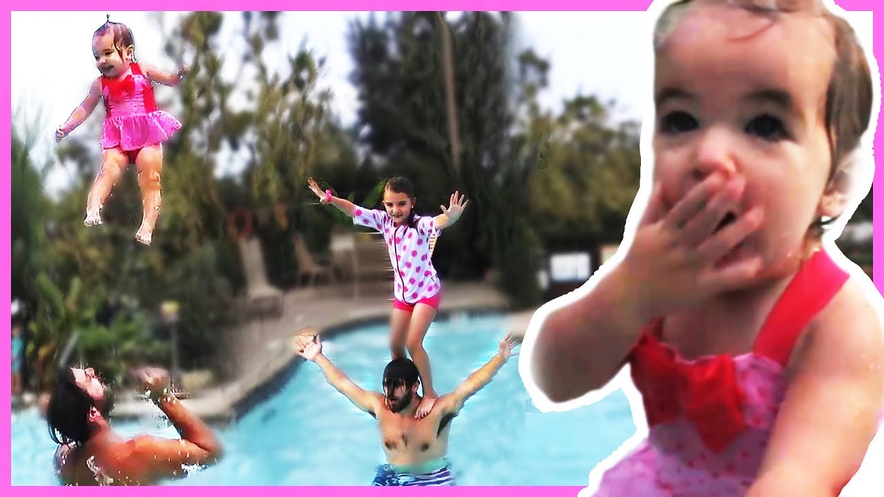 DADDY THREW THE BABY IN THE SWIMMING POOL!!😮 | Sam & Nia - YouTube