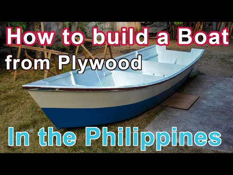 How I built a Boat from Plywood in the Philippines #boatbuilding # ...
