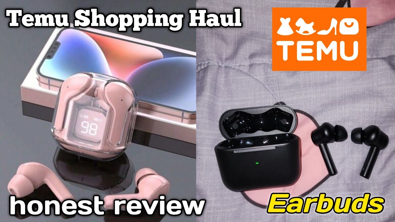 Temu Earbuds Shopping Haul | honest review | shopping haul | online ...
