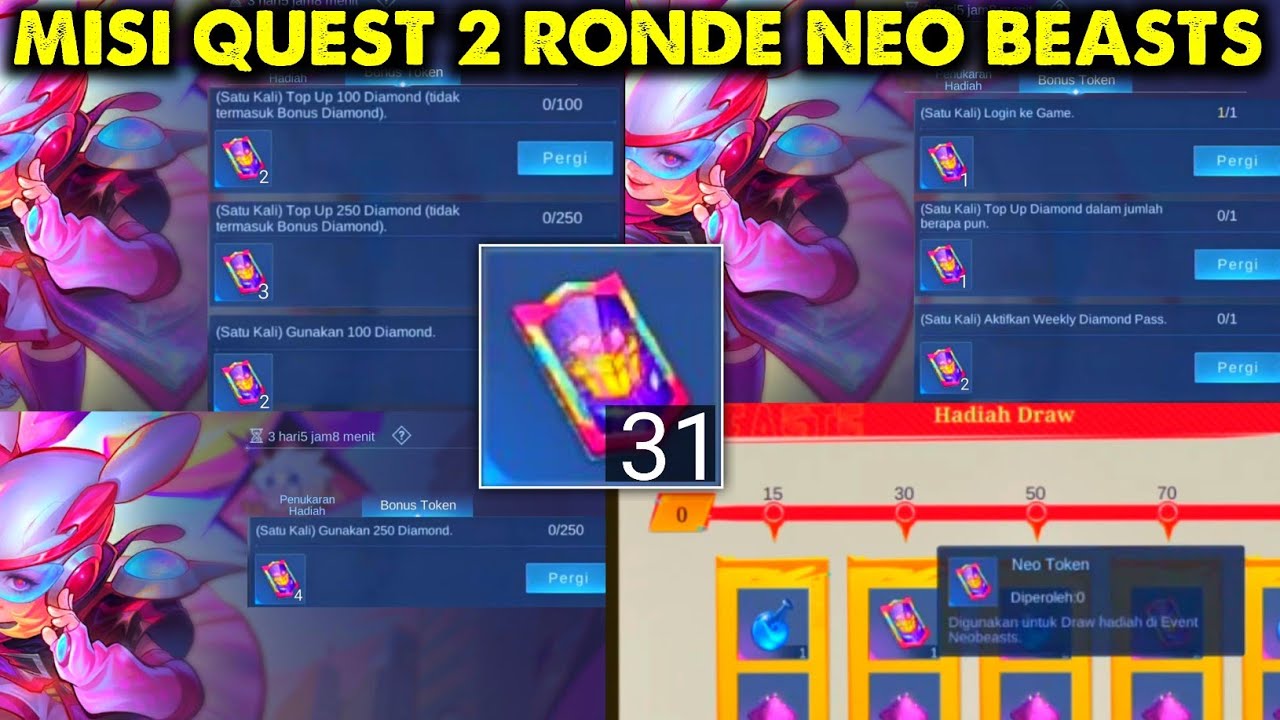 MISI TIKET EVENT NEOBEASTS 2 RONDE TIKET NEOBESATS MISI TOP UP EVENT ...