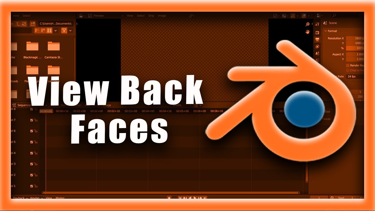 Blender Tutorial: How To View Back Faces In Blender - YouTube