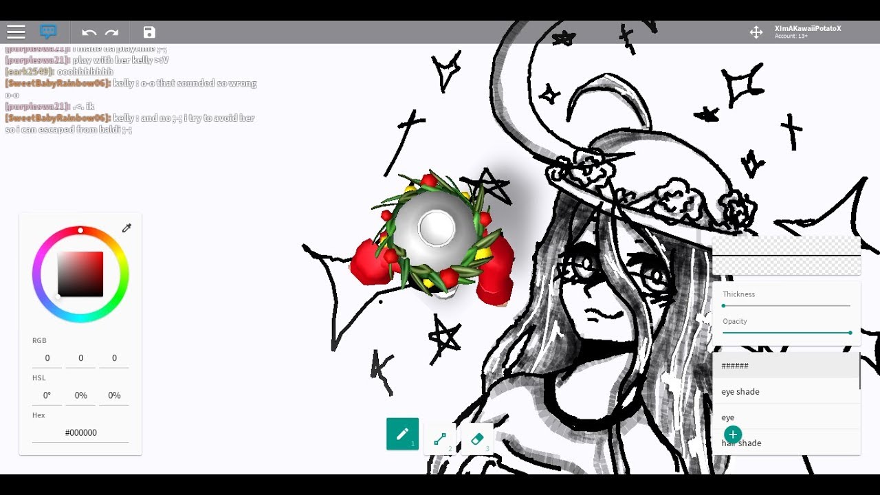 Let's draw "mystery user" with a mouse! ~Roblox FreeDraw 2 - YouTube