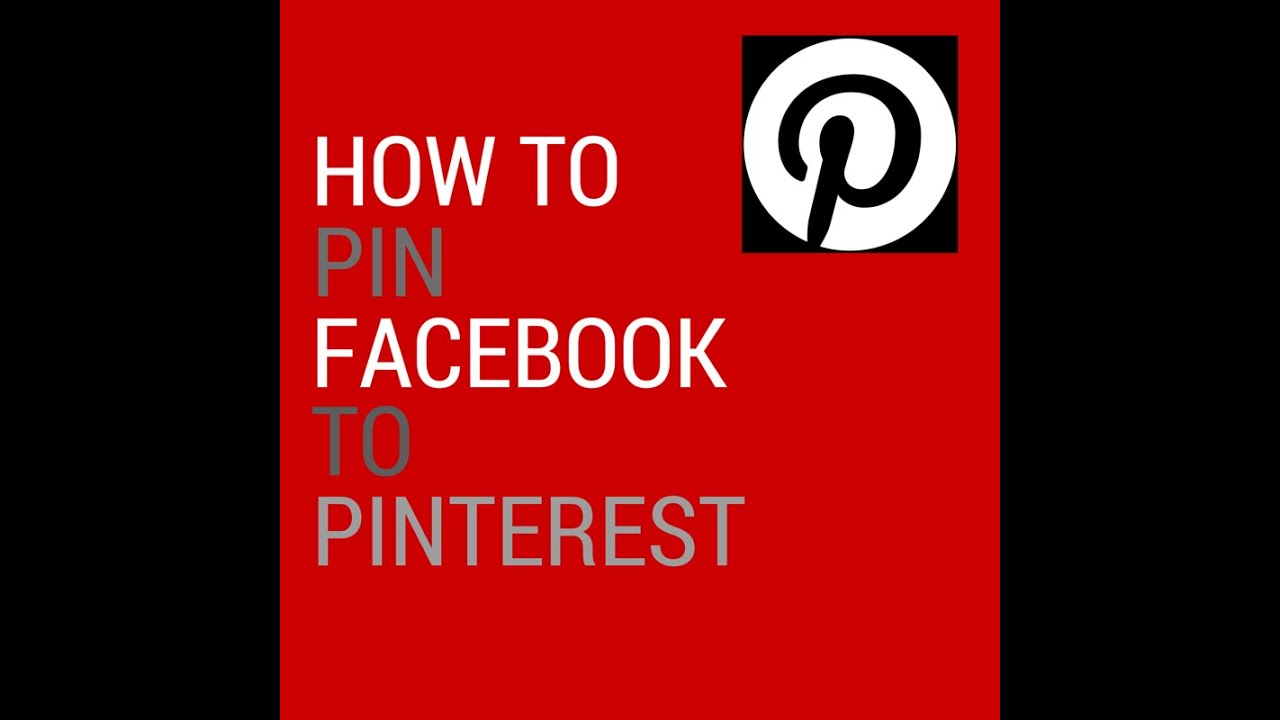 How To Pin From Facebook To Pinterest - YouTube