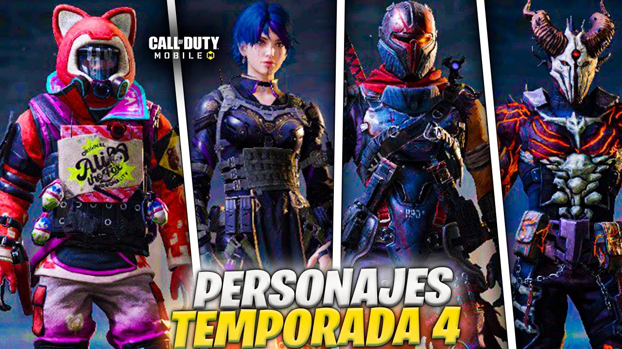 PERSONAJES de COLABORACIÓN y MEJORES SKINS de la TEMPORADA 4 de COD ...