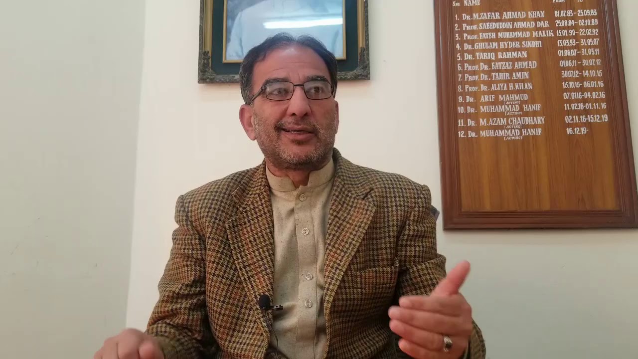Dr. Muhammad Hanif Khalil, Director, National Institute of Pakistan ...
