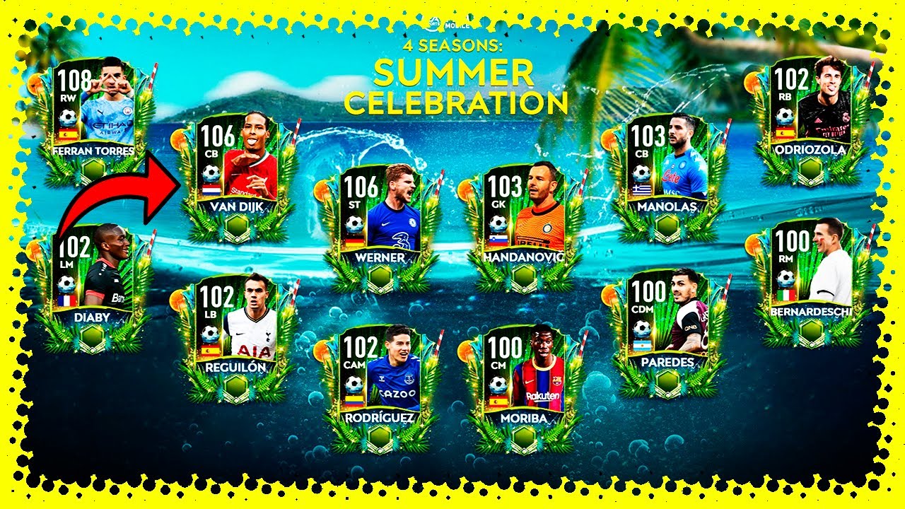 Cartas oficiales Summer Celebration -no conceptos- | Fifa Mobile 21 ...