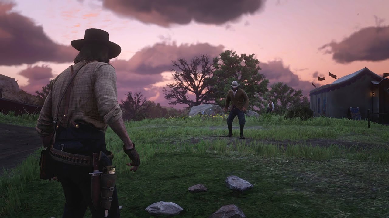 RDR2 - This is How Players with High Honor Accept a Duel - YouTube