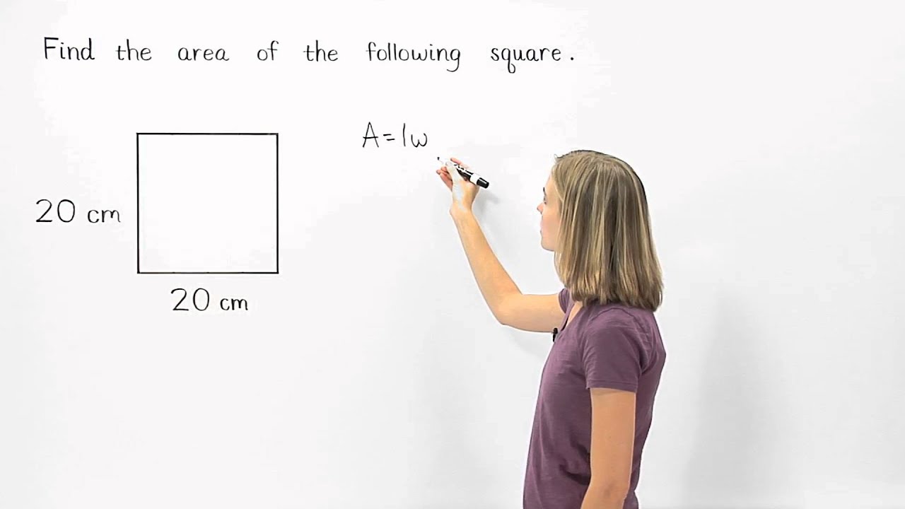Area Of A Square MathHelp YouTube