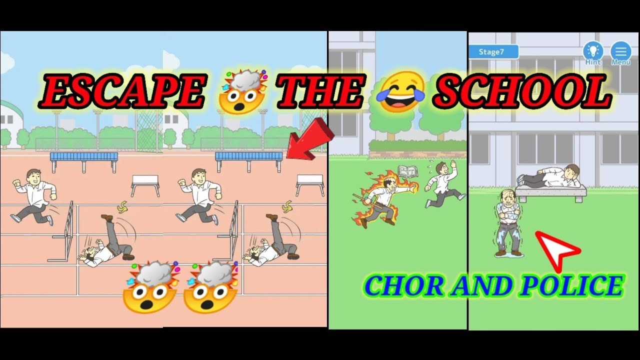 HE ESCAPE THE 🤯 SCHOOL! //Chor and Police game 😂😂 / VERY FUNNY IN ...