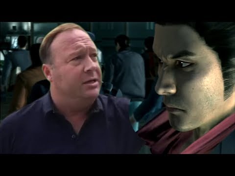Alex Jones Runs After Yakuza | Alex Jones Running | Know Your Meme