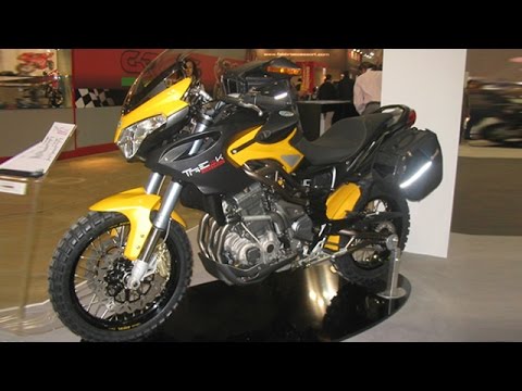 Benelli TREK 1130 Amazonas Unveiled At India Bike Week 2015 - YouTube