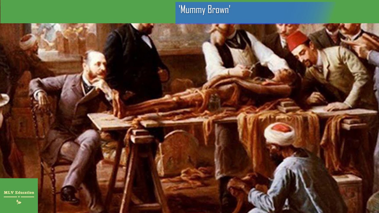 'Mummy Brown' was once a popular color pigment. - YouTube