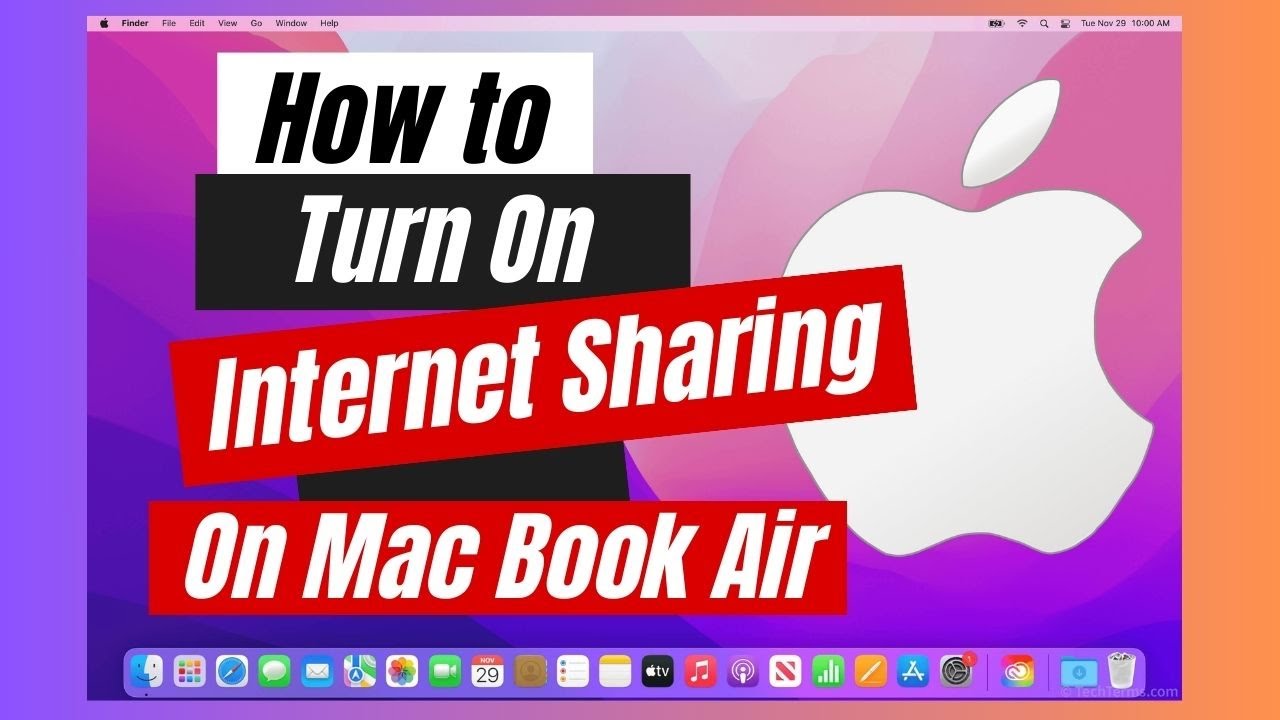 How to Turn On Internet Sharing On Mac Book Air - YouTube