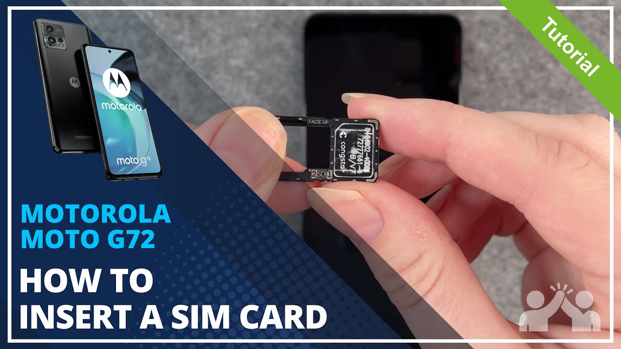 Motorola moto g72 - How to insert a SIM card • 📲 • 📶 • • | Tutorial ...