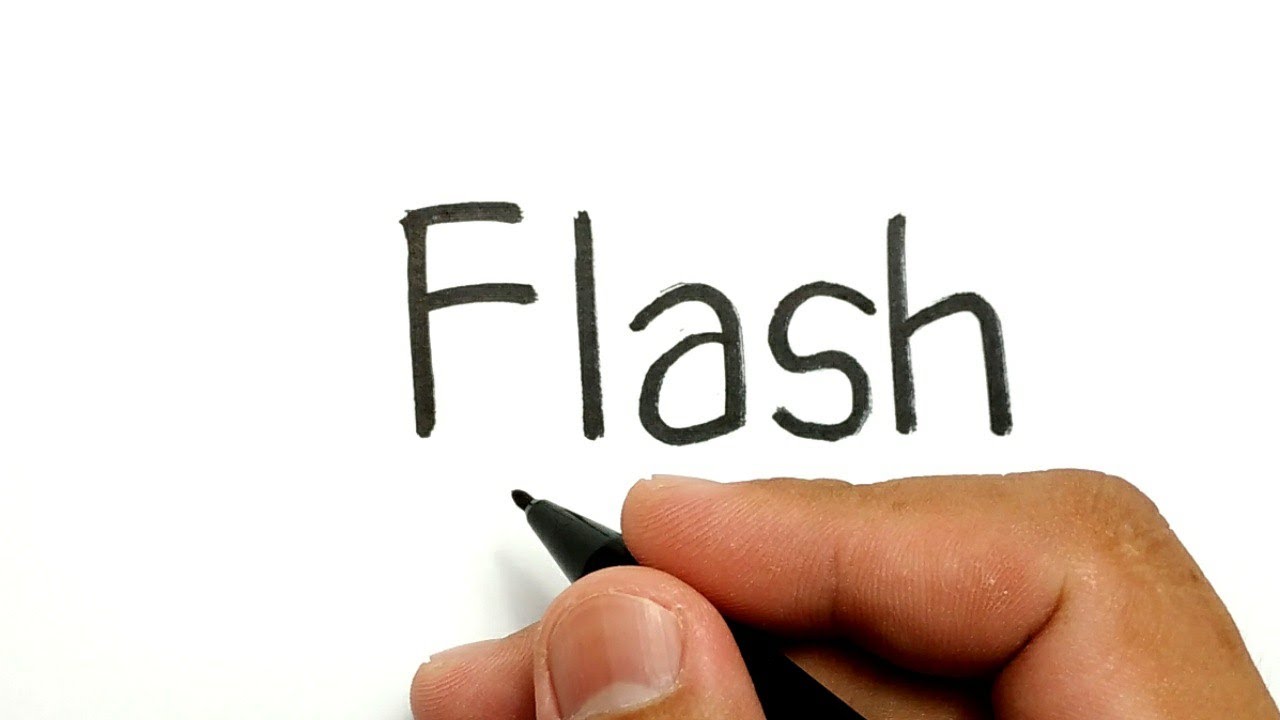 How to turn words FLASH into cartoon for kids - LET'S DRAW