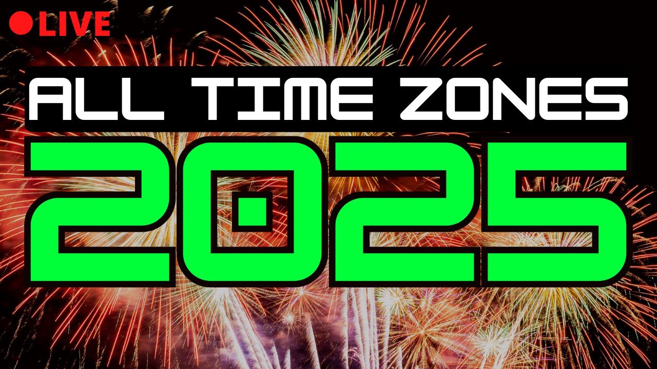 New Years 2025 Countdown [ALL TIMEZONES] 🔴 | Timer Topia