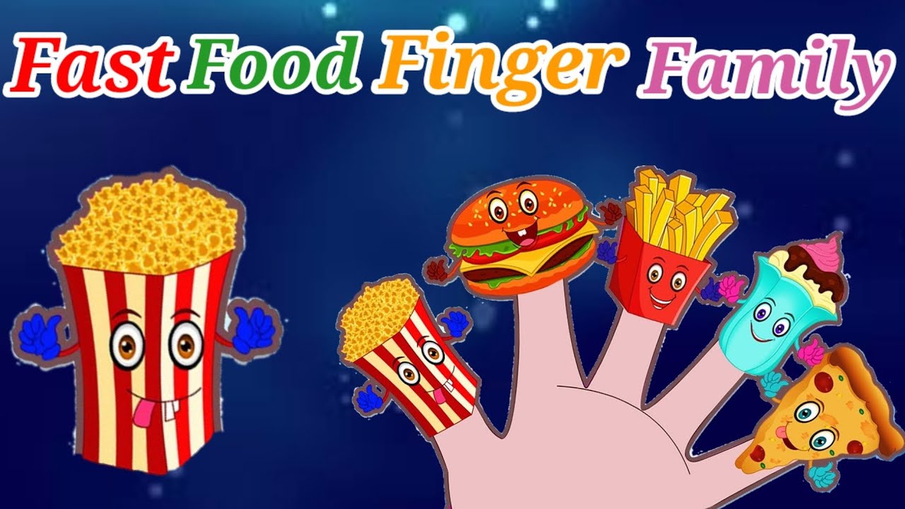 Fast Food Finger Family Song | Hey kids Nursery Rhymes & Songs For ...