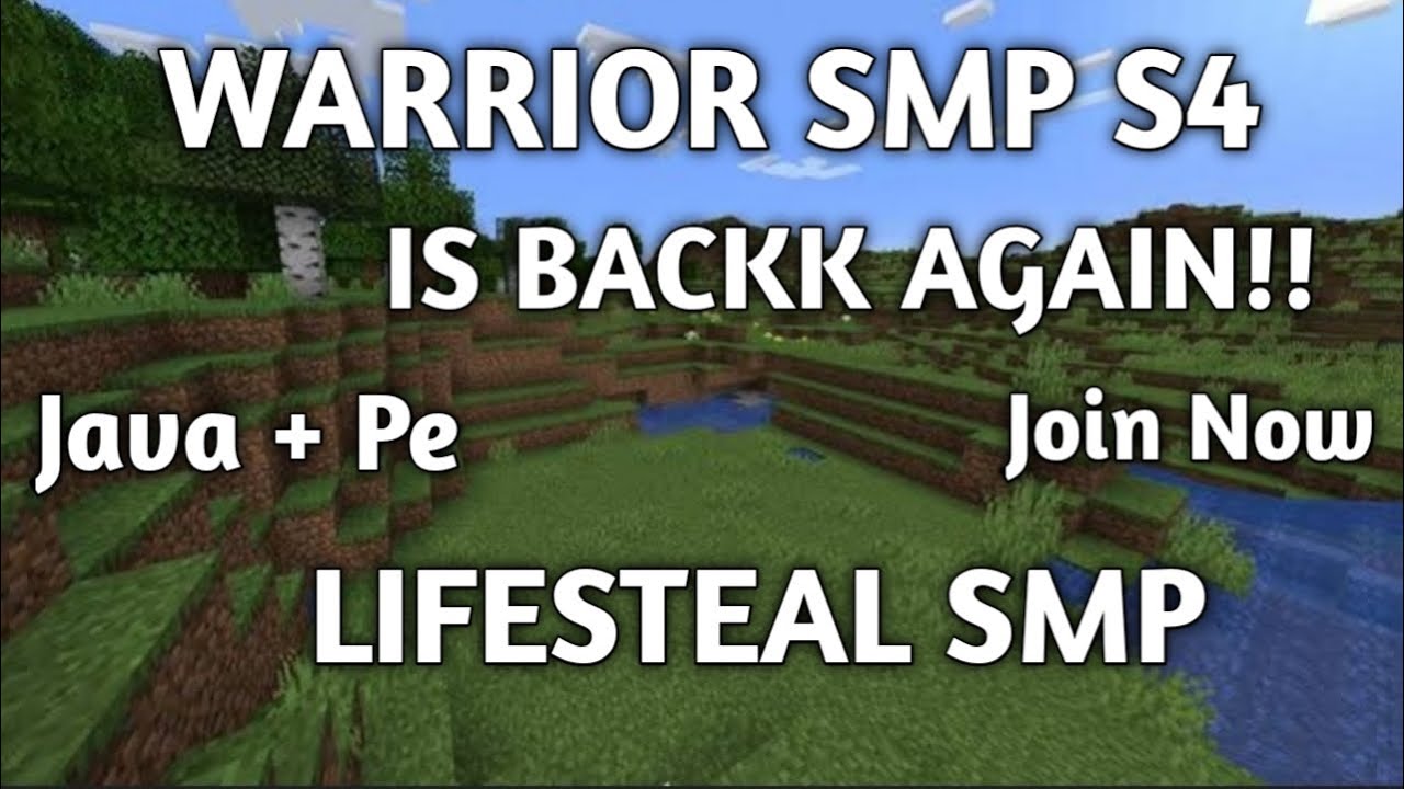 WARRIOR SMP S4 IS BACK AGAIN !! (LIFESTEAL SMP) LIVE 🔴 SahasWarrior ...