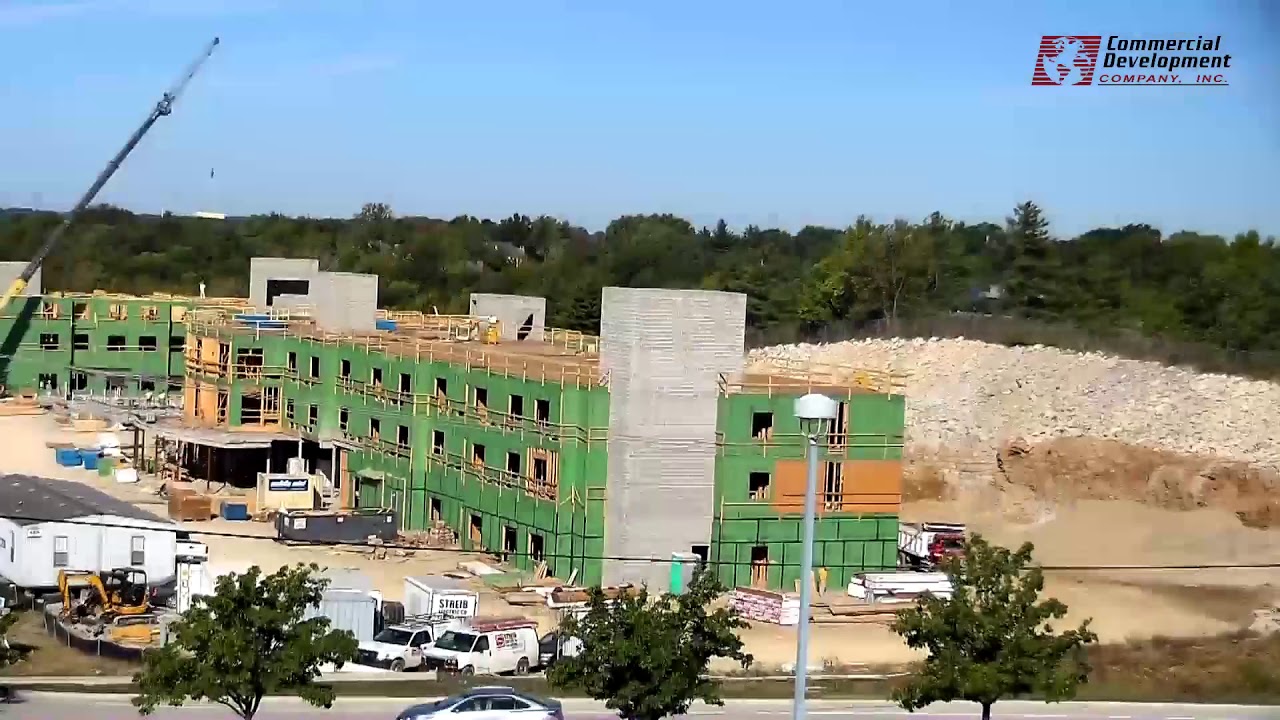 CDC Hotel Construction Time Lapse - YouTube