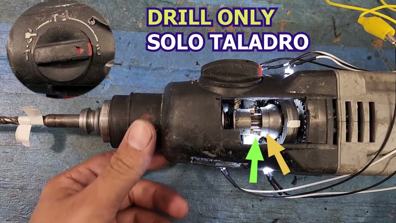 Roto martillo como se mueve por dentro - como funciona - YouTube