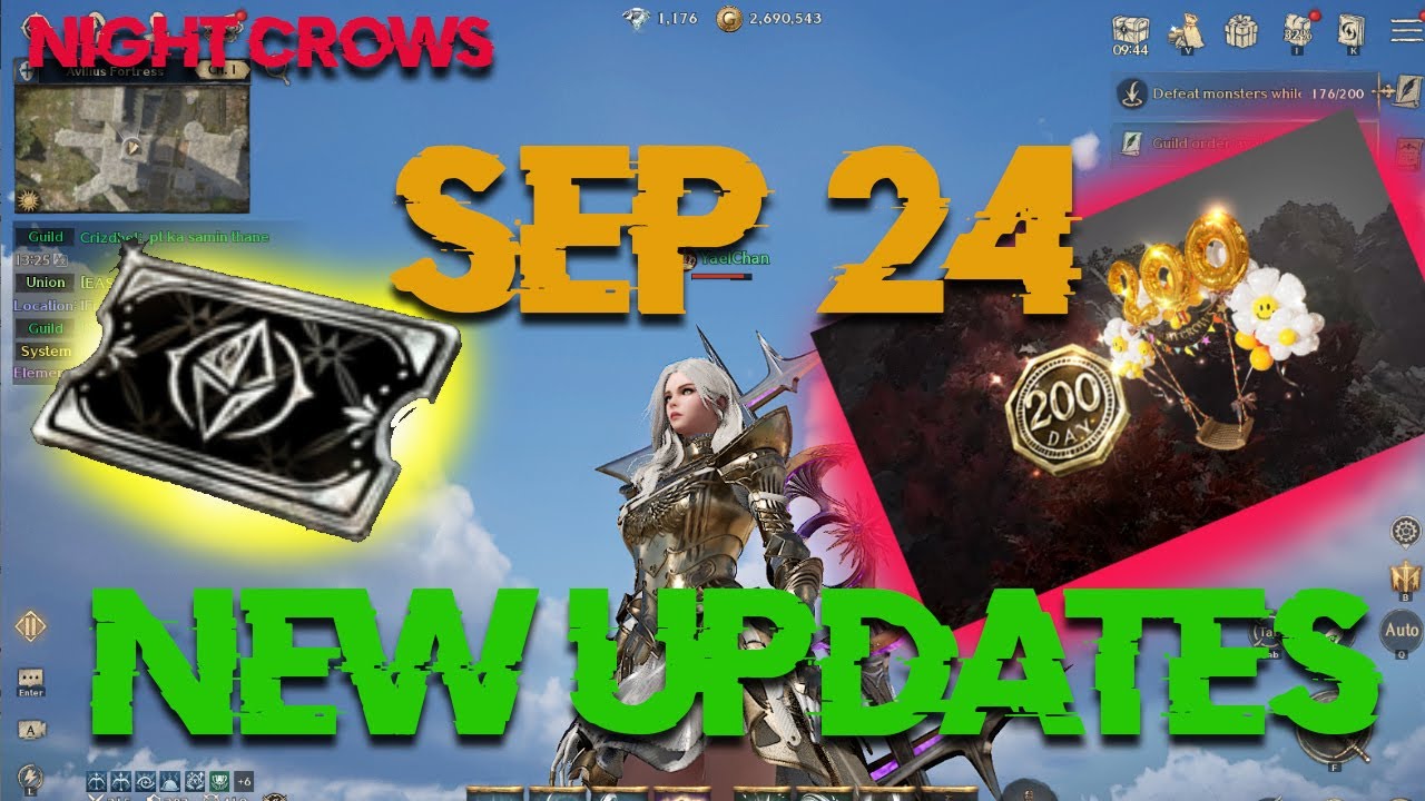 NIGHT CROWS : SEPTEMBER 24 2024 NEW UPDATES , ARTIFACT CLEMENS COUPON ...