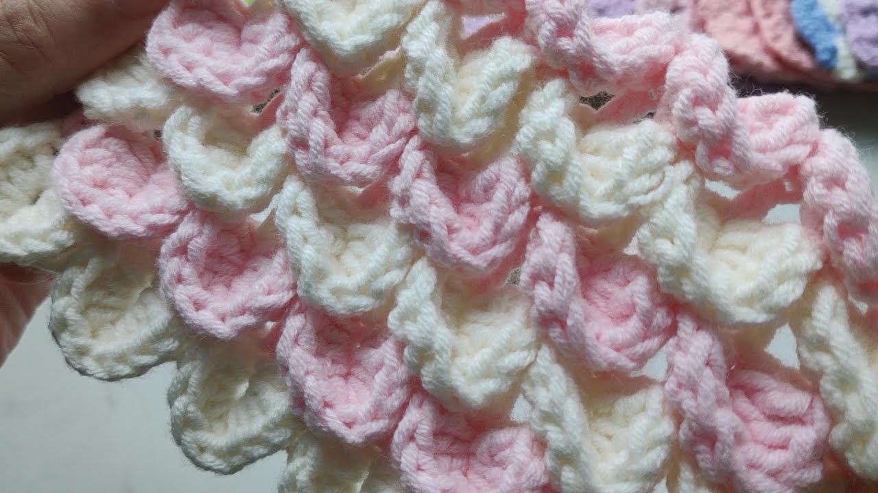 Fish scale crochet pattern How-tos/Patterns/Tutorials - YouTube