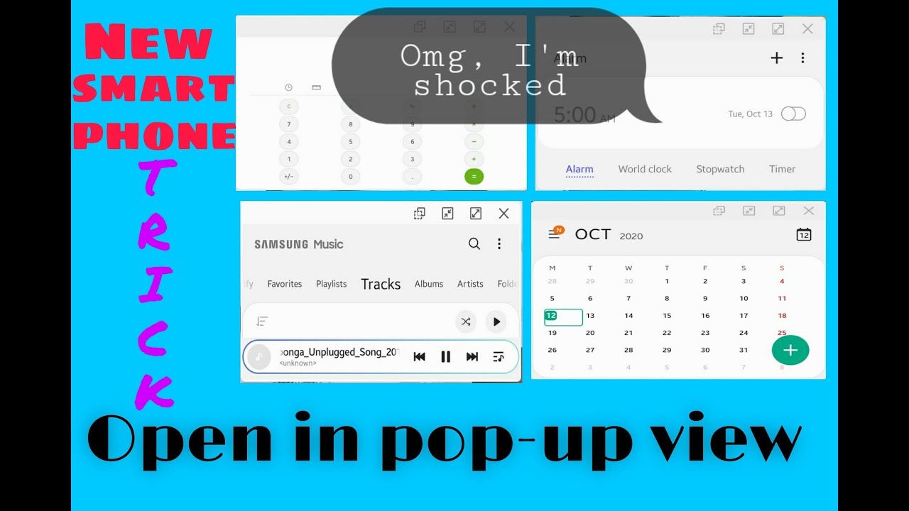 How to Open in pop-up view || smart phone pop-up view || new smart ...