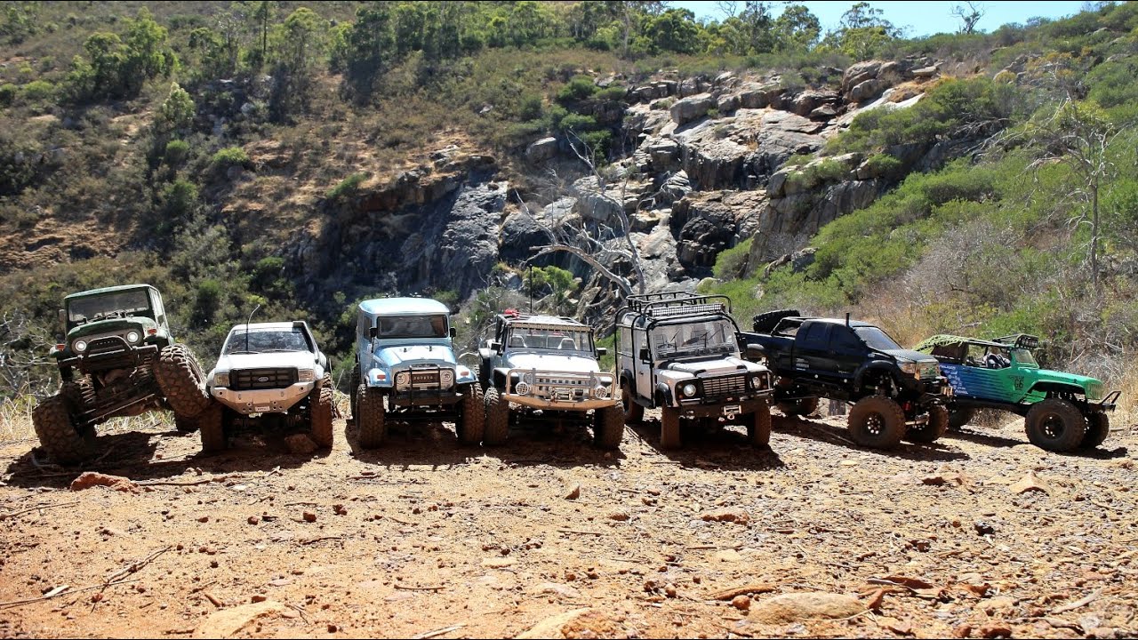 Best RC off road rock crawler trip#2 WA hilux tundra glender2 JK FJ40 ...