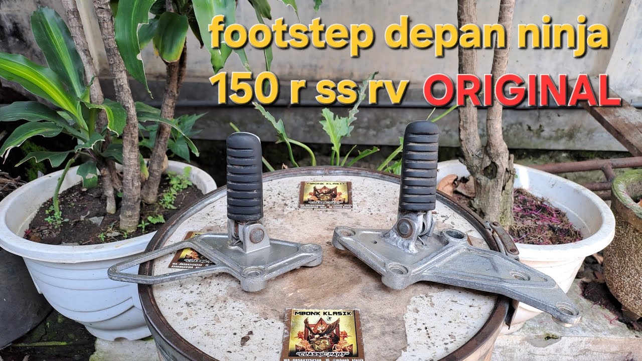 foot step depan ninja 2 tak r ss rv ORIGINAL @mbonkklasik - YouTube