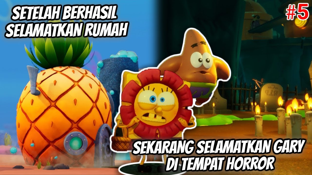 Gawat Gary siput di culik monster!!! - SpongeBob SquarePants The Cosmic ...
