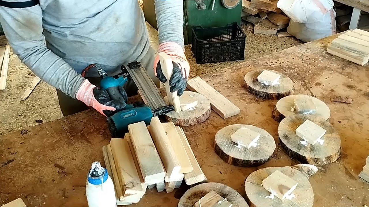 Making wooden flower stands : Teaching how to make a simple and ...